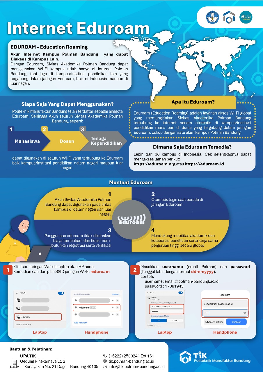 Eduroam – TIK Polman Bandung